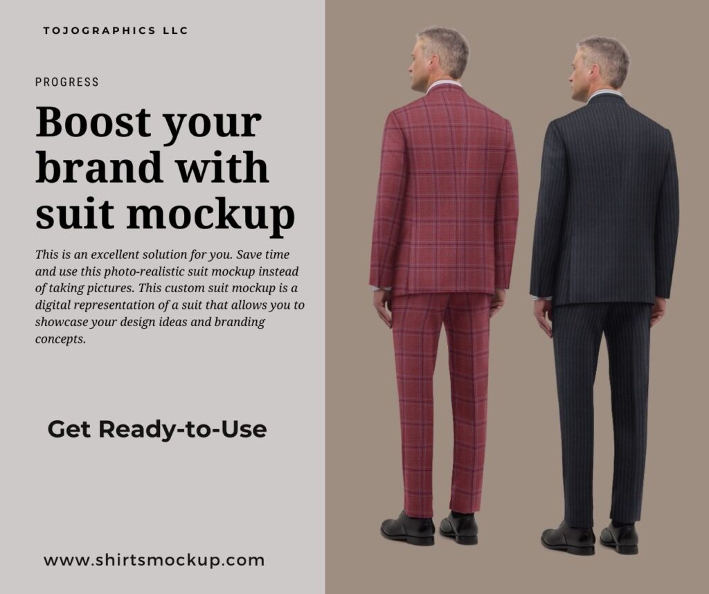 Elevate Your Fashion Brand with Custom Suit Mockup PSDs - apparelmockup